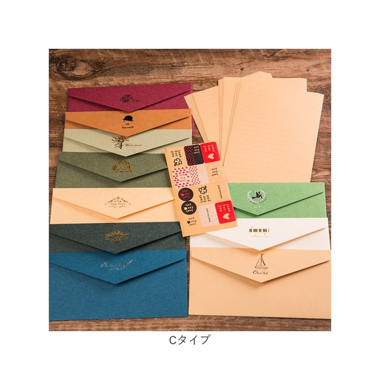 封筒 便箋 シール セット pmysgm001[品番：BCYW0027236]｜BACKYARD FAMILY（バックヤードファミリー）のファッション通販｜SHOPLIST（ショップリスト）