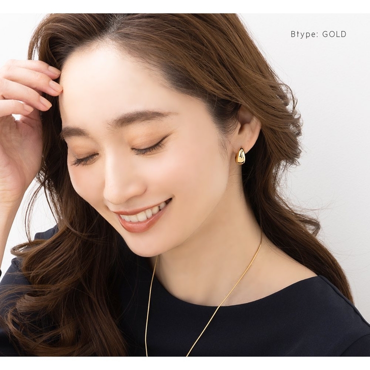 ピアス フープピアス 18kコーティング[品番:CRMA0008391 ピアス フープピアス 18kコーティング[品番:CRMA0008391