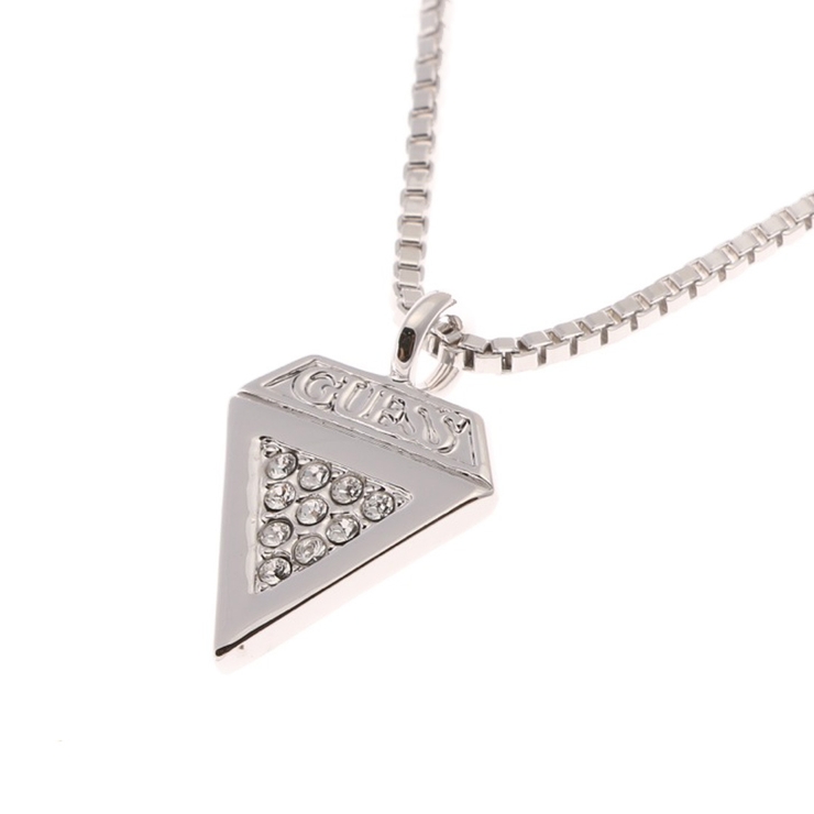 [GUESS] TRIANGLE LOGO NECKLACE (SILVER)[品番：GUEW0000524]｜GUESS【WOMEN】（ゲス ...
